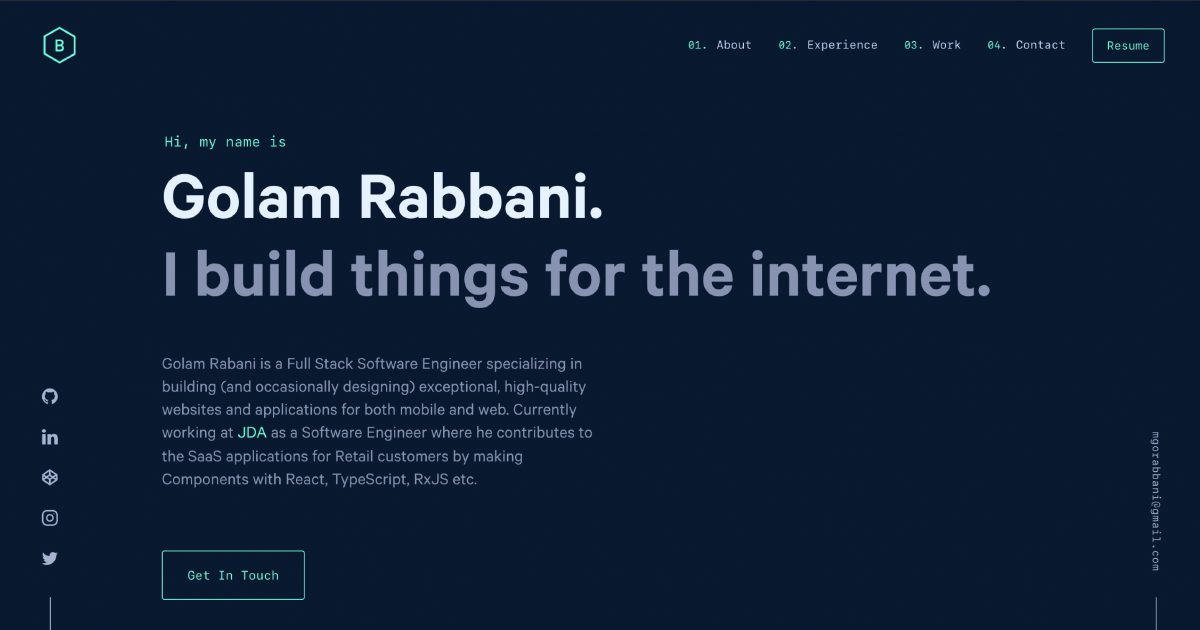 Golam Rabbani | Software Engineer